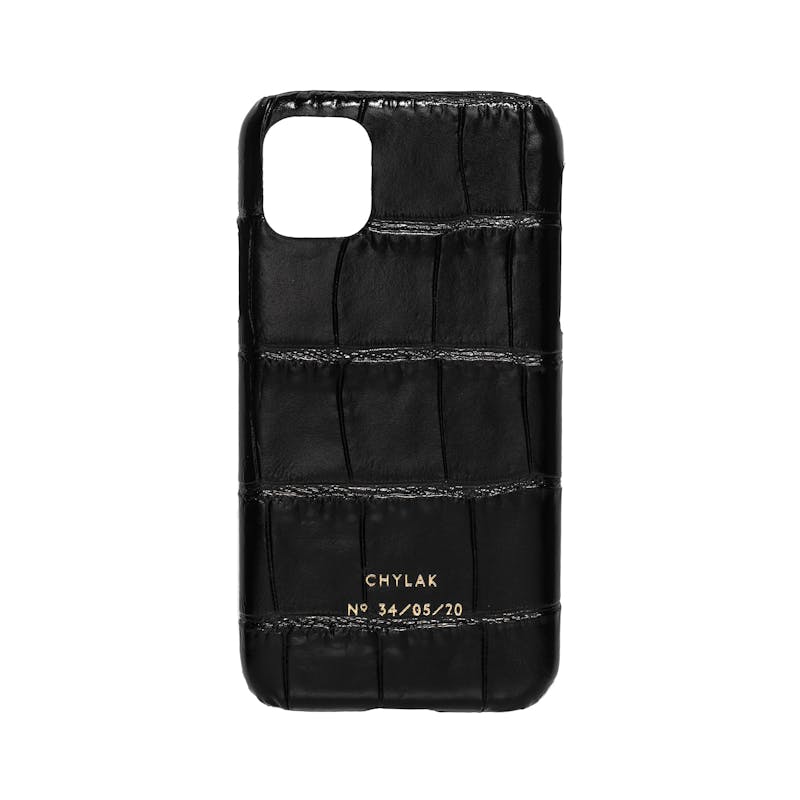 iPhone Case “glossy black crocodile” - Chylak