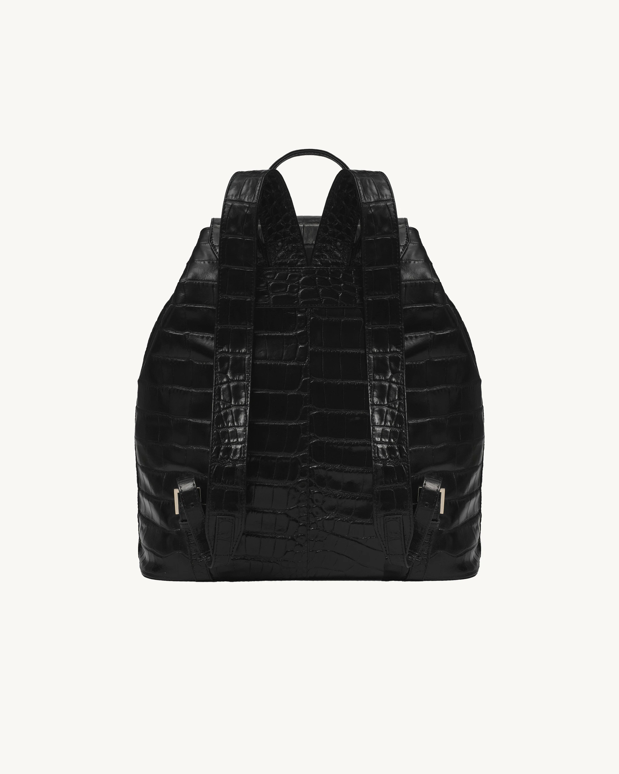 Big Backpack “glossy black crocodile” - Chylak