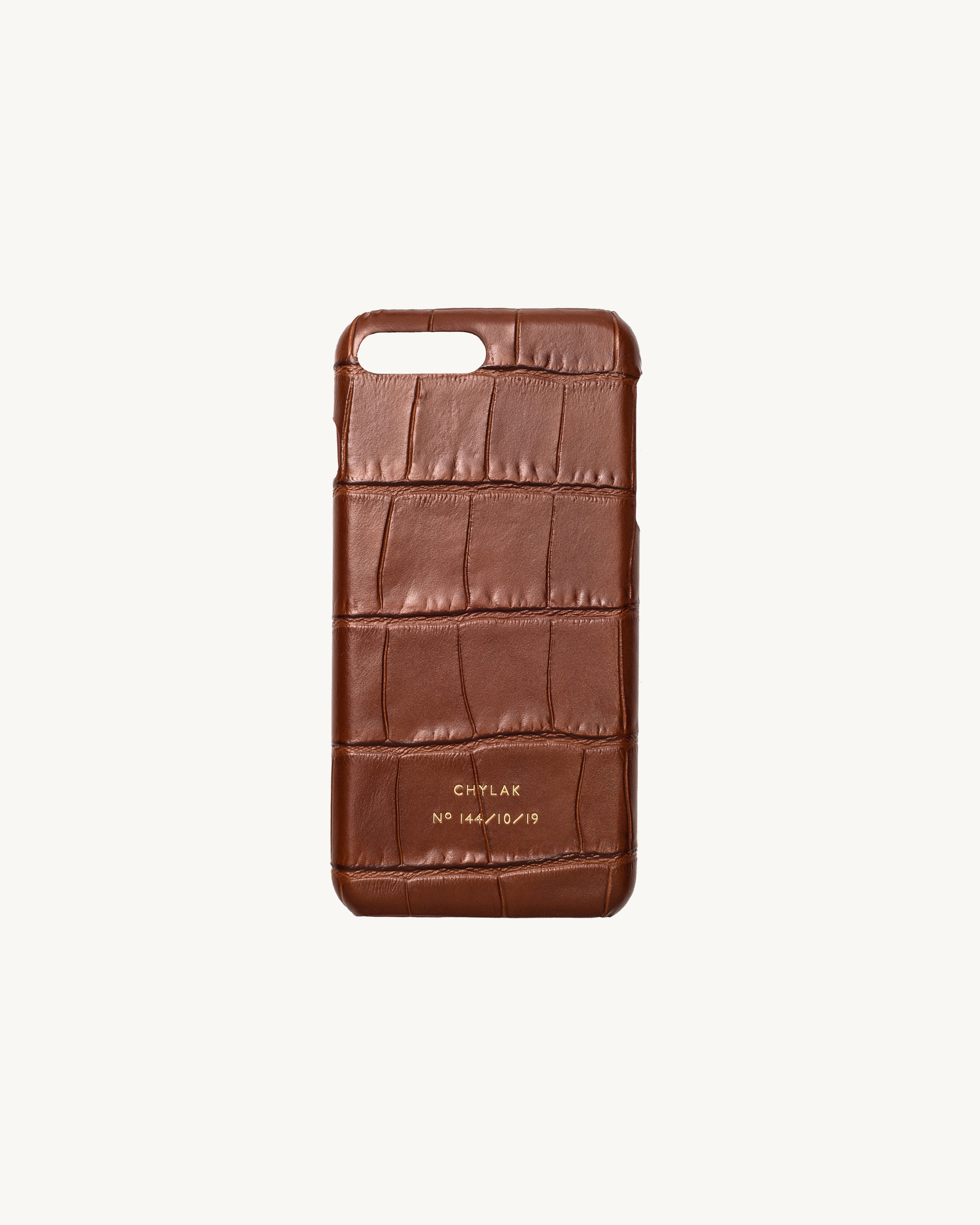 iPhone Case “glossy caramel crocodile” iPhone 7/8 Plus - Chylak