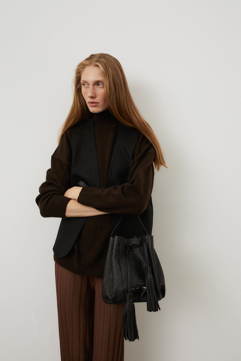 Small Bucket Bag “python” - Chylak