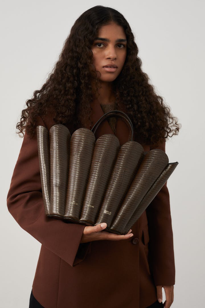 Torebka Muszelka „jaszczurka tobacco” - Chylak