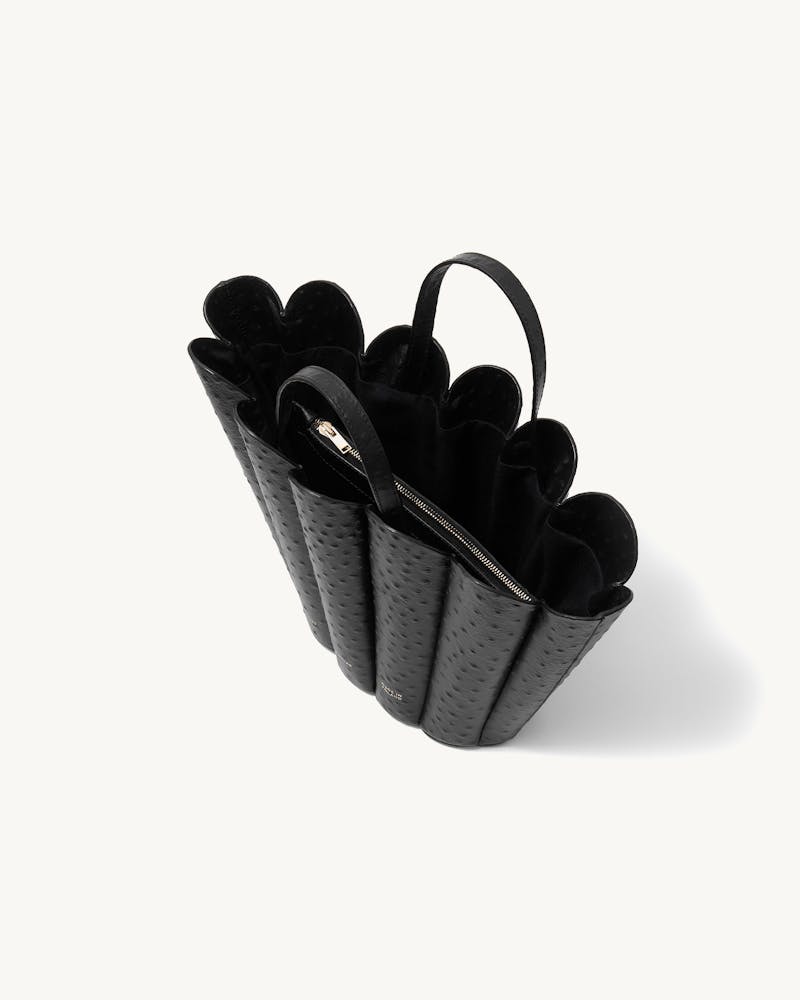 Shell Bag “black ostrich” - Chylak