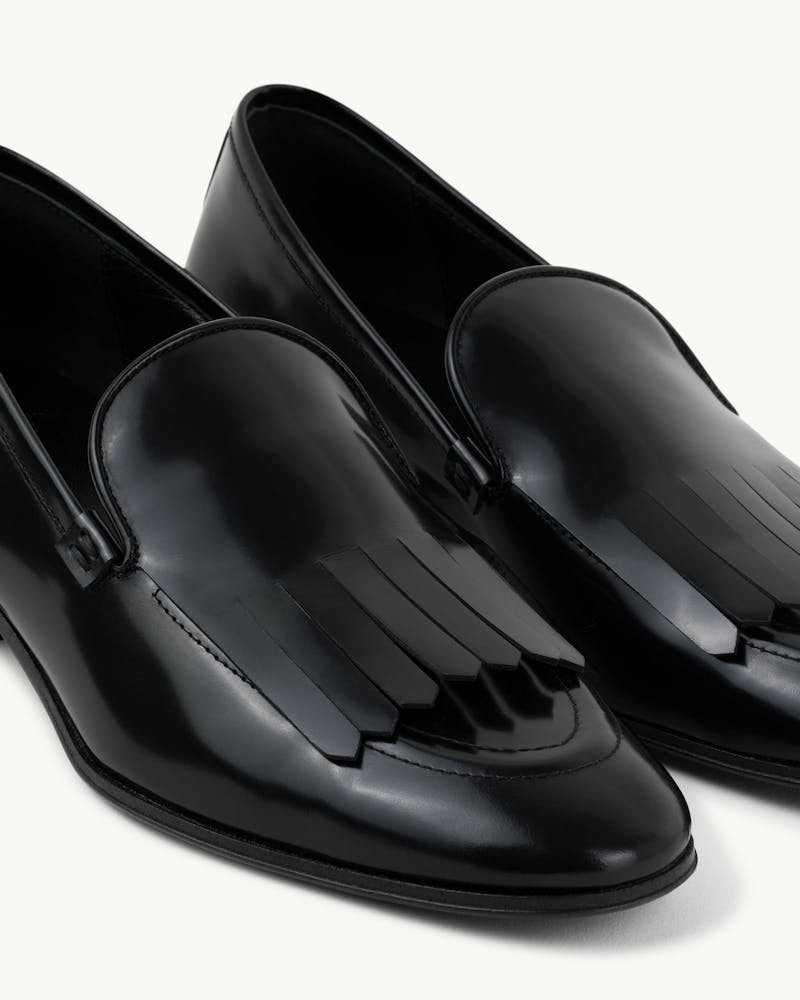 Fringe Loafers “glossy black” - Chylak