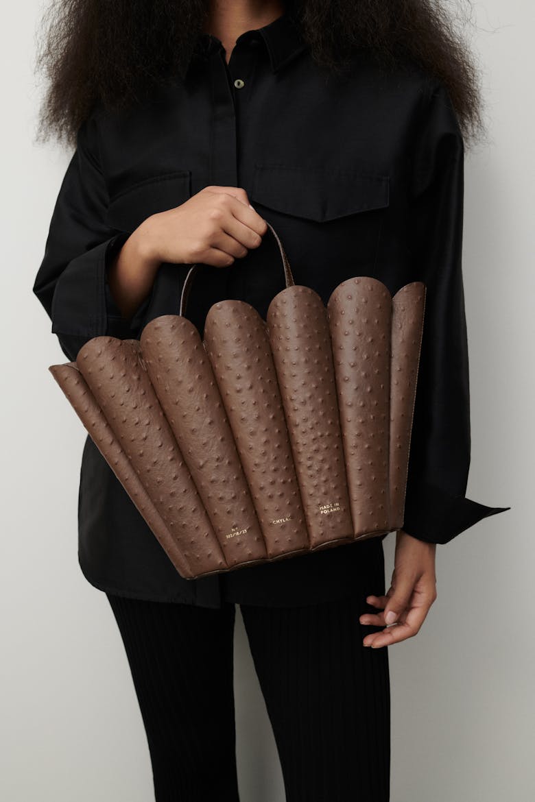 Torebka Muszelka „brązowy struś” - Chylak