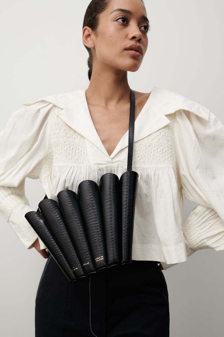 Small Shell Bag “black lizard” - Chylak