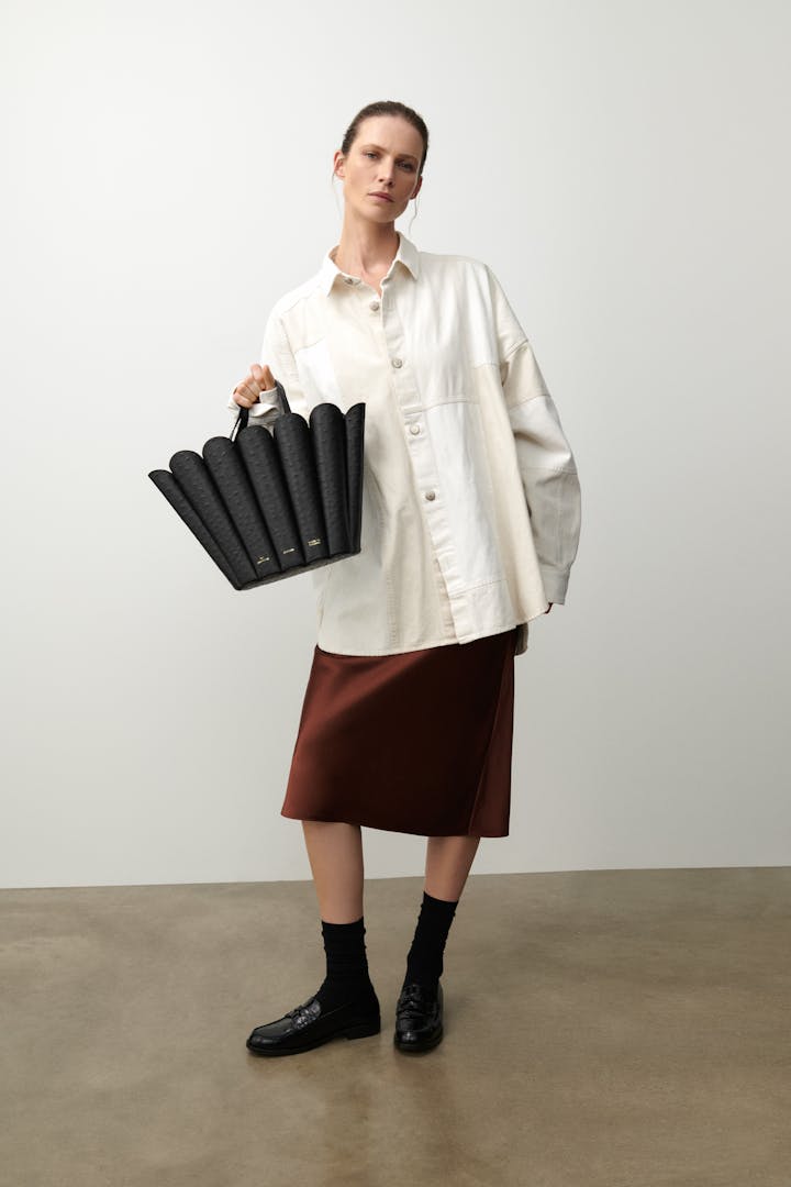 Shell Bag “black ostrich” - Chylak