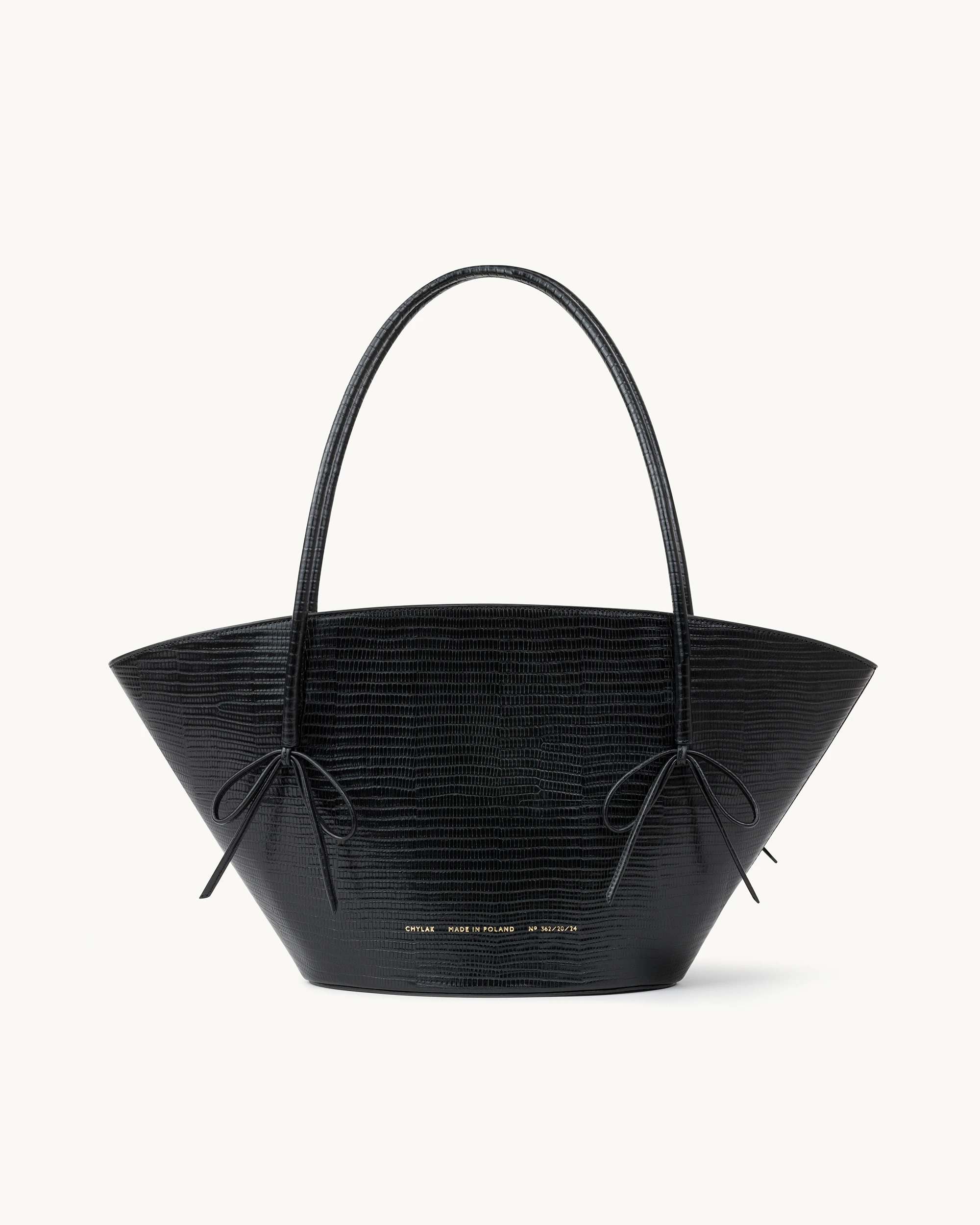 Big Basket with Bows “black lizard” - Chylak