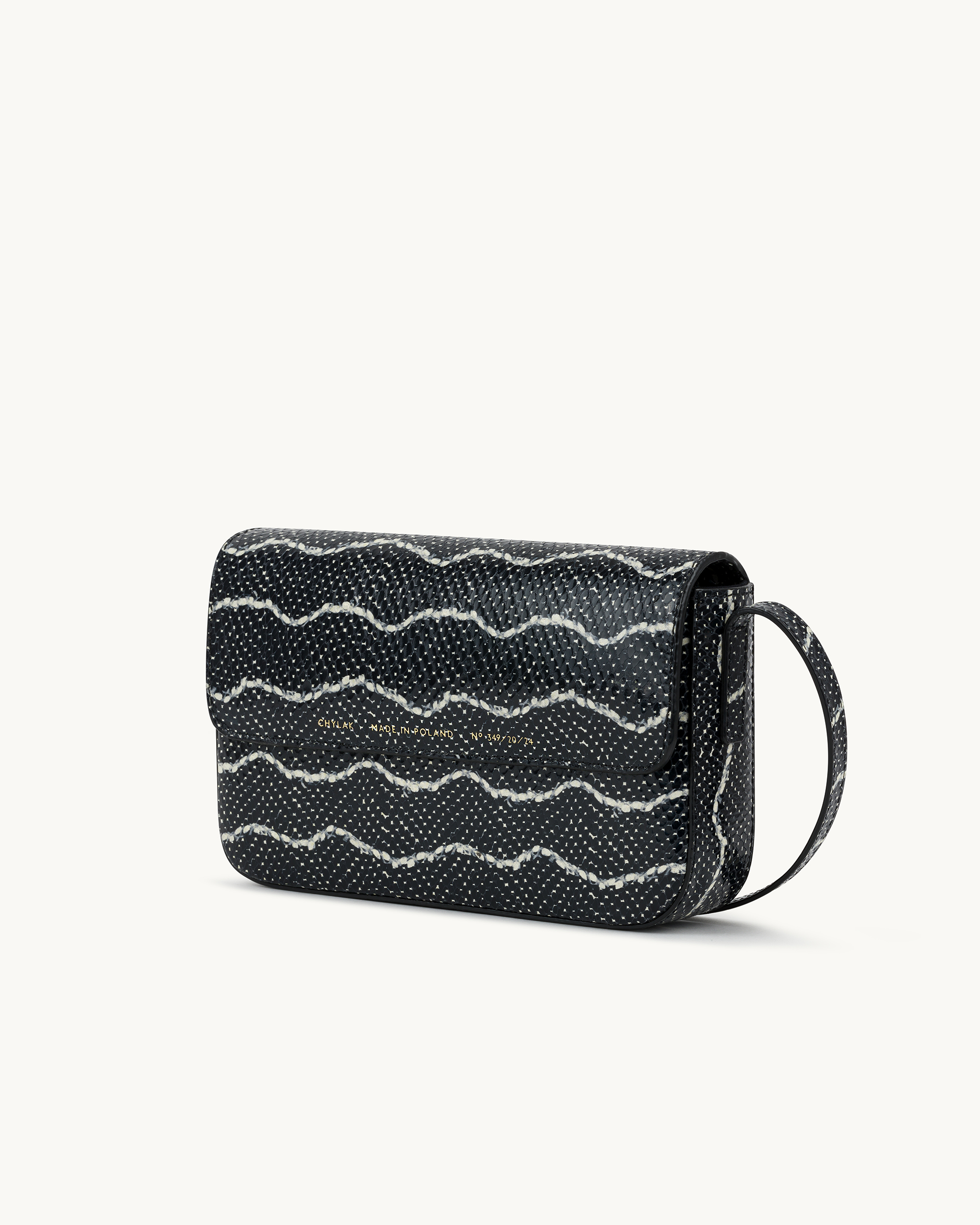 Classic Flap Bag “black and white python” - Chylak