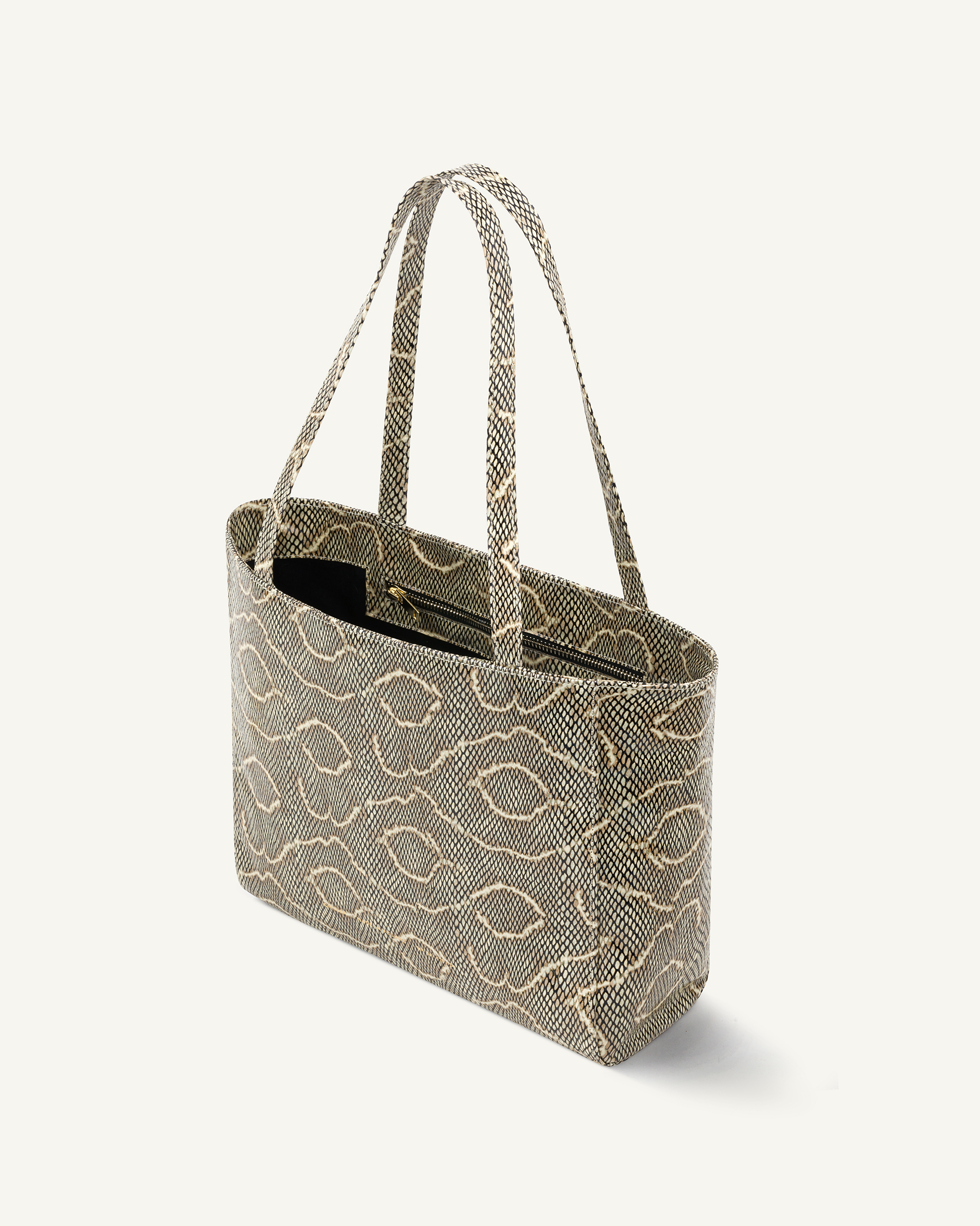 Classic Shopper Bag “beige python” - Chylak