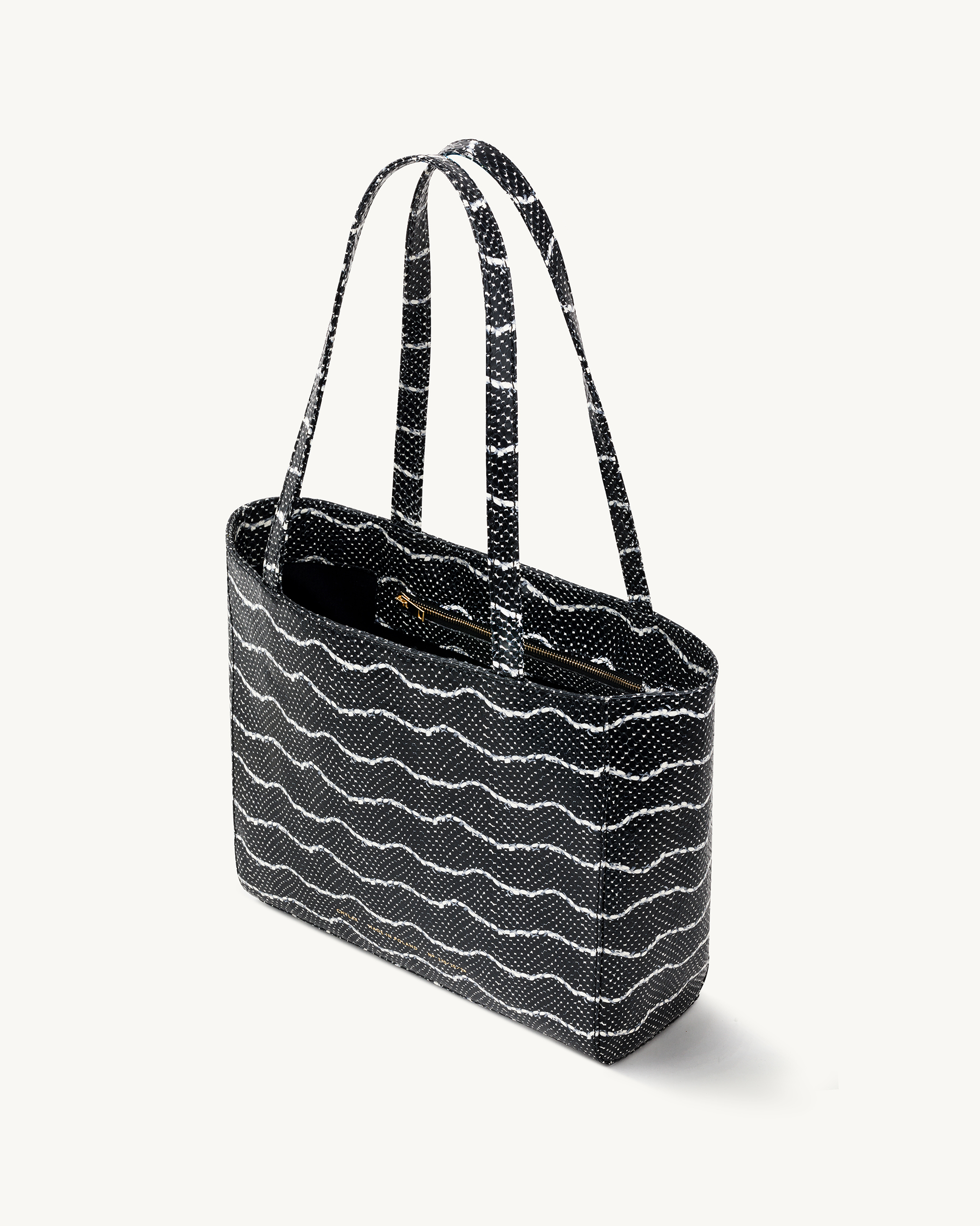 Classic Shopper Bag “black and white python” - Chylak