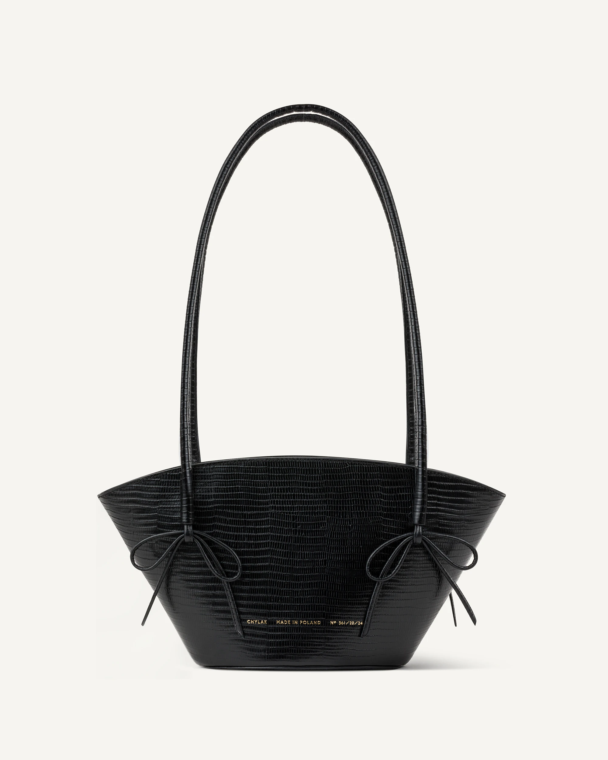 Small Basket with Bows “black lizard” - Chylak