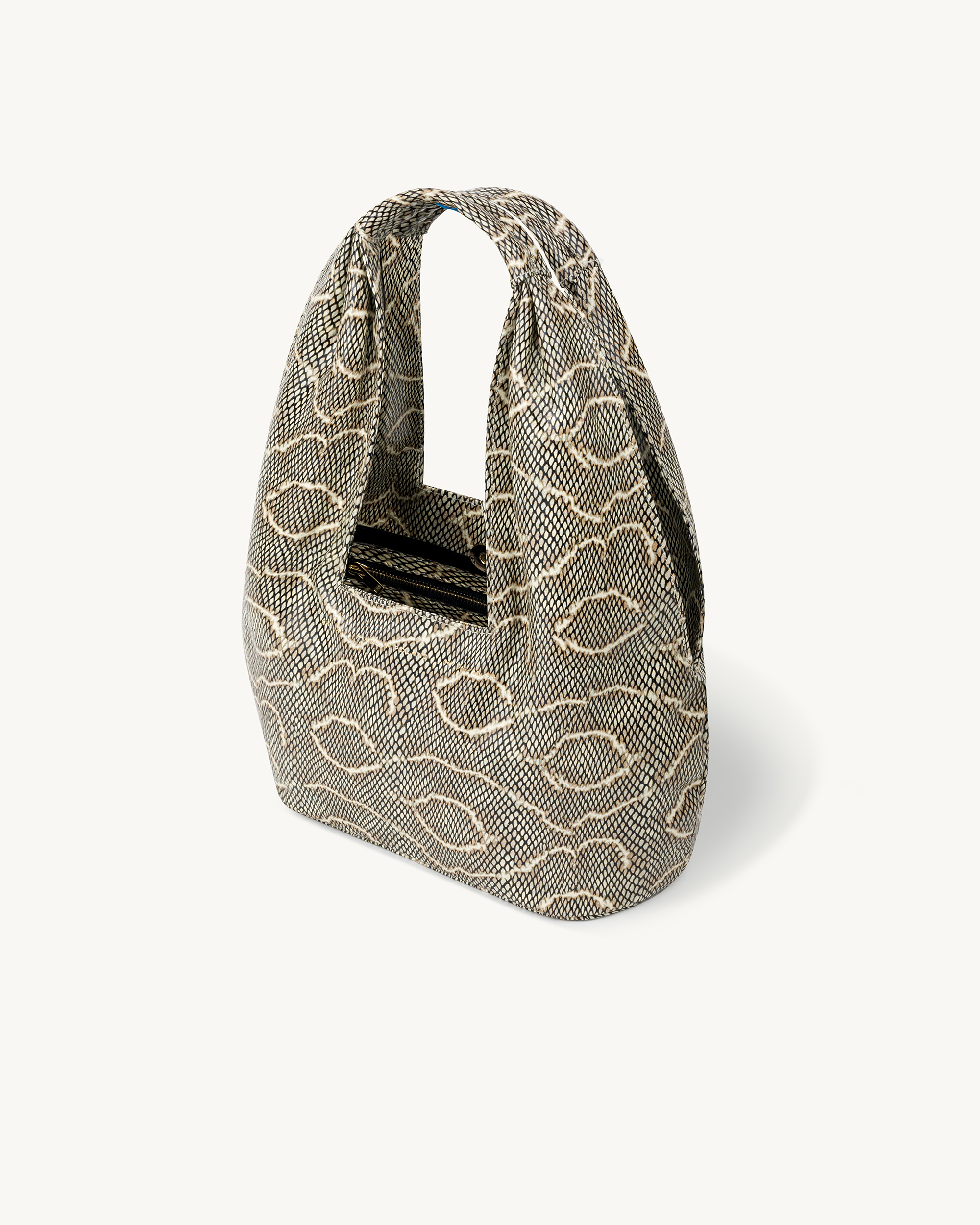Small Hobo Bag “beige python” - Chylak