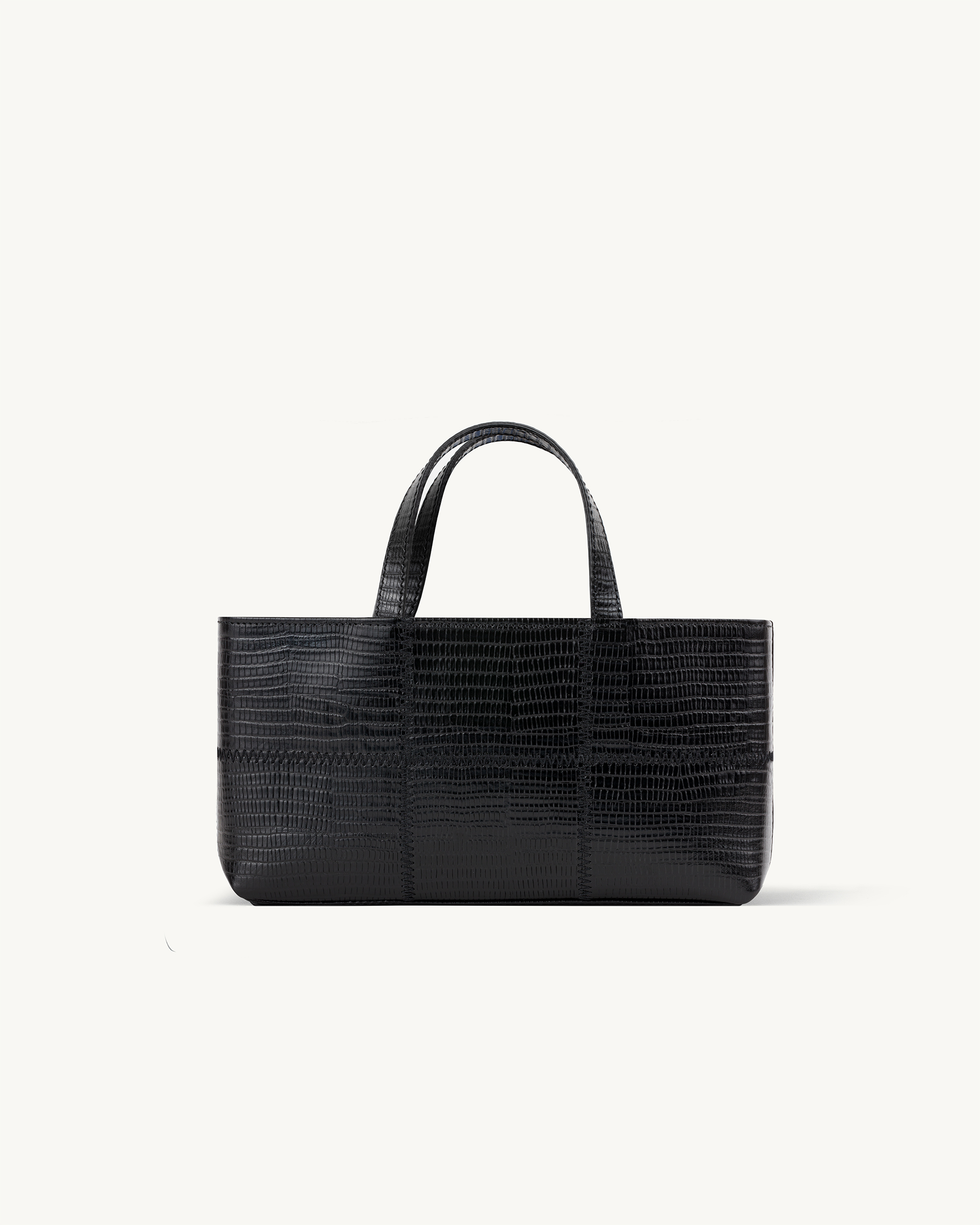 Small Patchwork Tote Bag “black lizard” - Chylak
