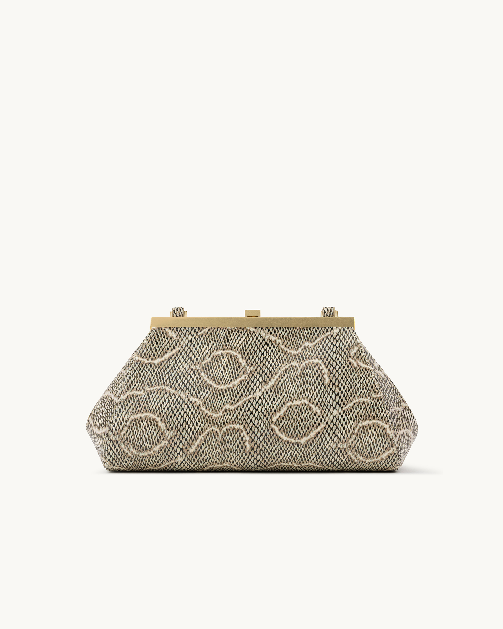 “Vintage” Frame Bag “beige python” - Chylak