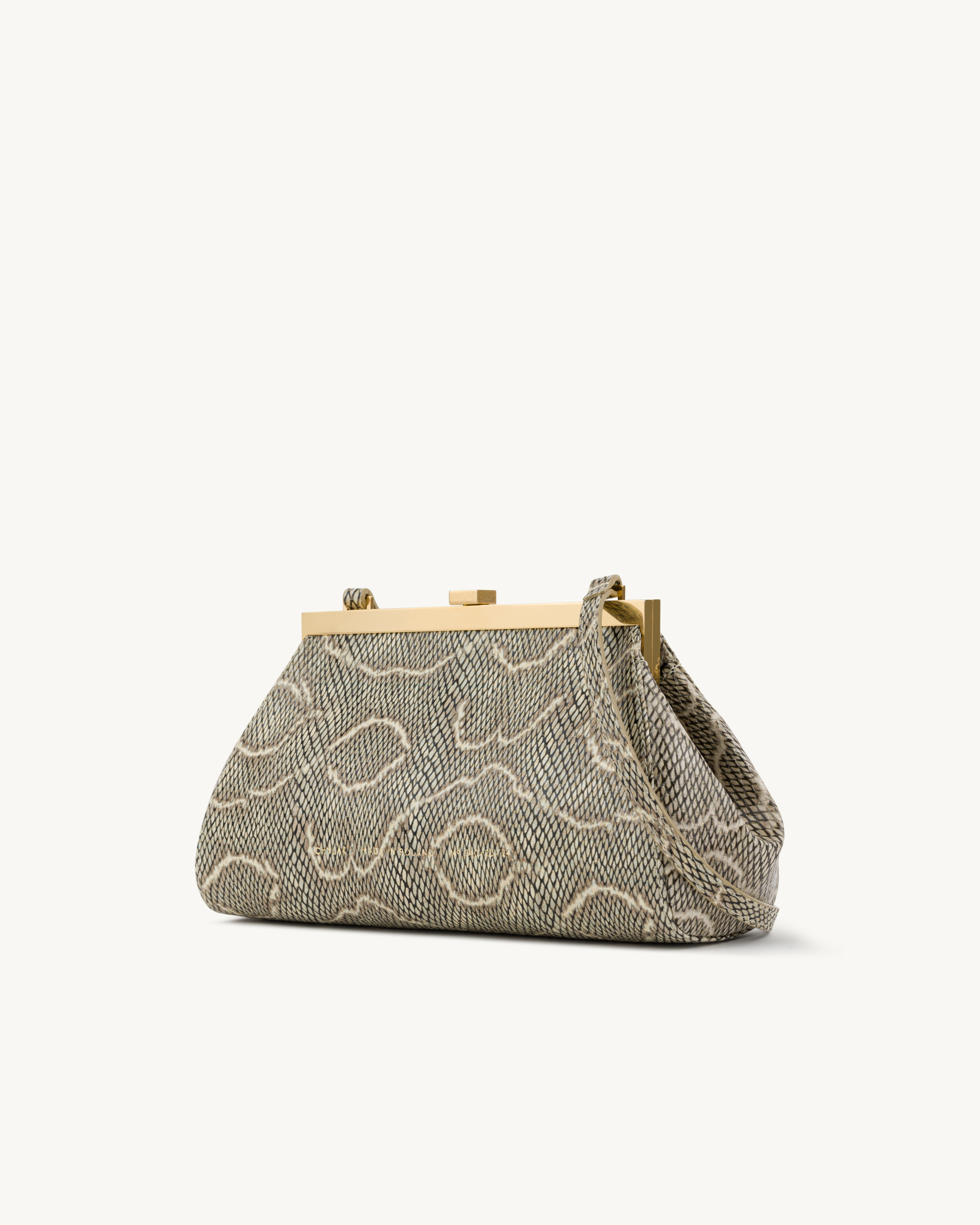 “Vintage” Frame Bag “beige python” - Chylak
