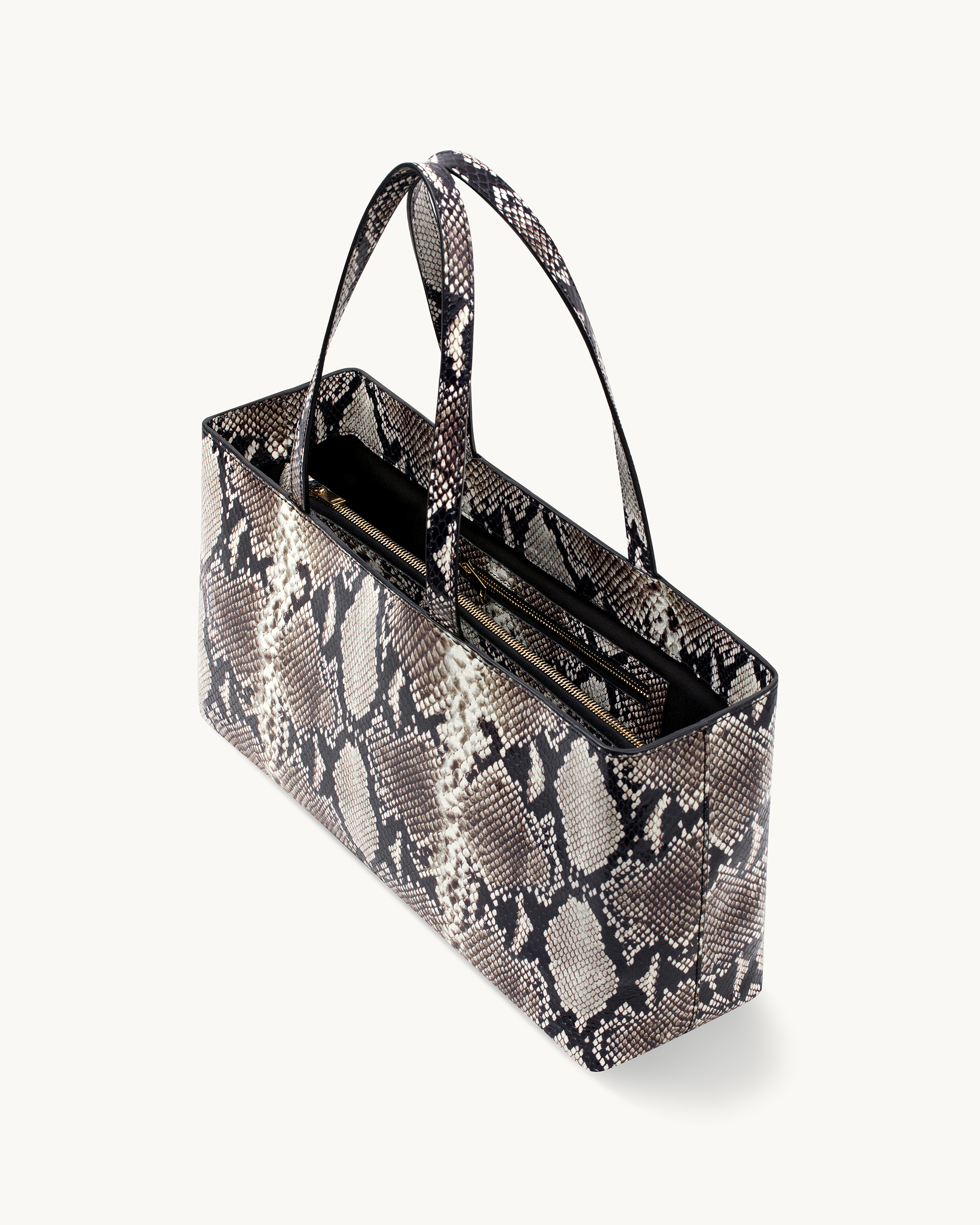 Big Tote Bag “black and white python” - Chylak