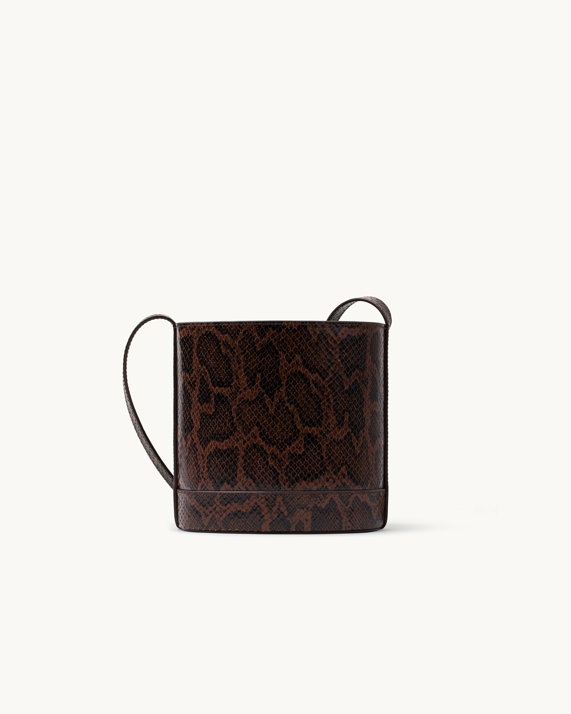 Mini Cylinder Bag “brown python” - Chylak